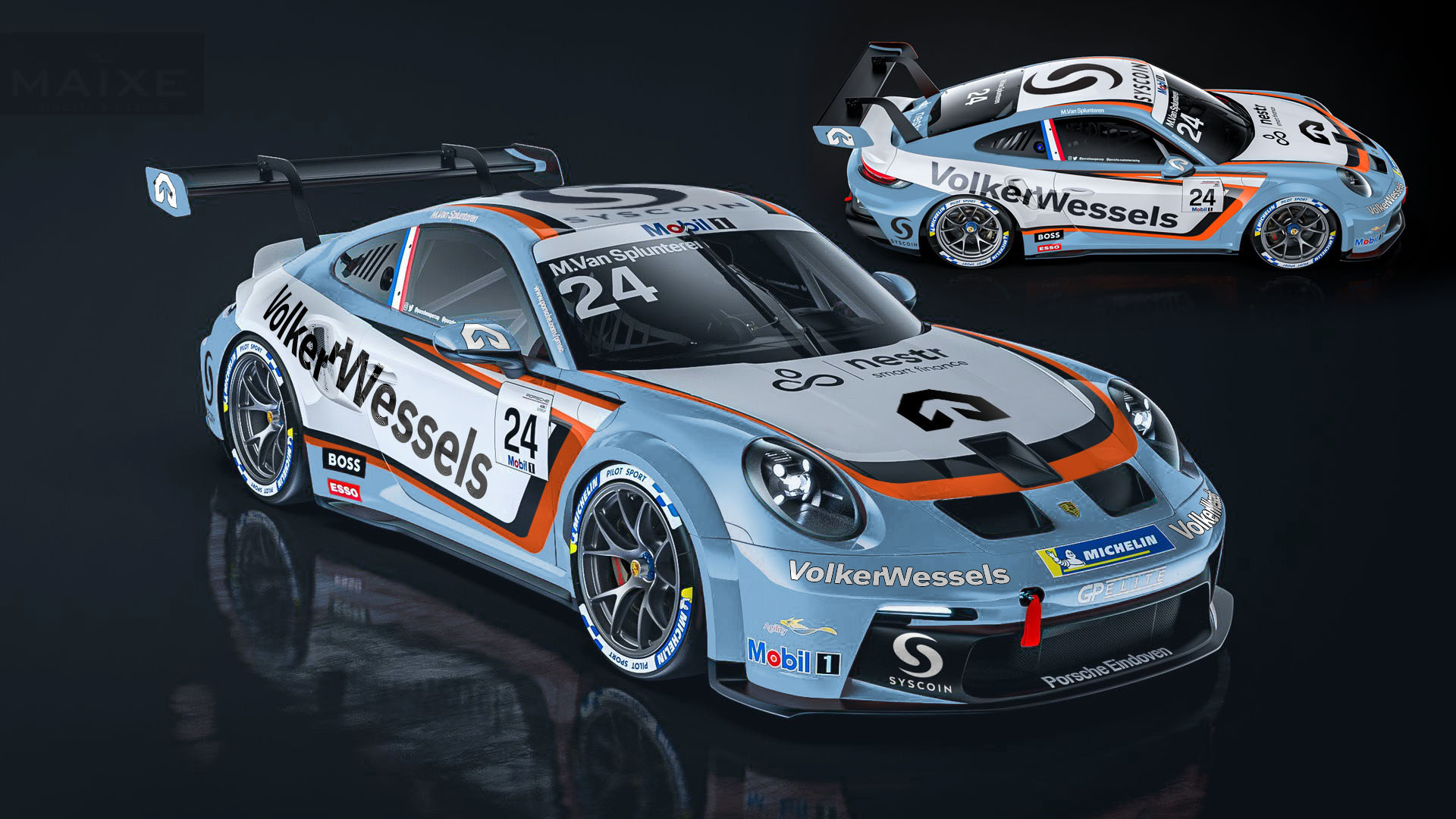 Porsche 911 cup livery design – Maixe Concept & Design